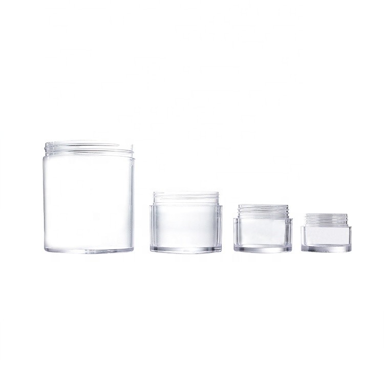 Transparent 1000ml Round Plastic Container Jars