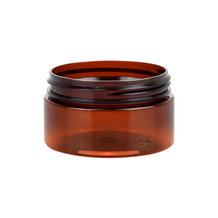 Decorative Amber OEM 61mm Plastic Lotion Jars